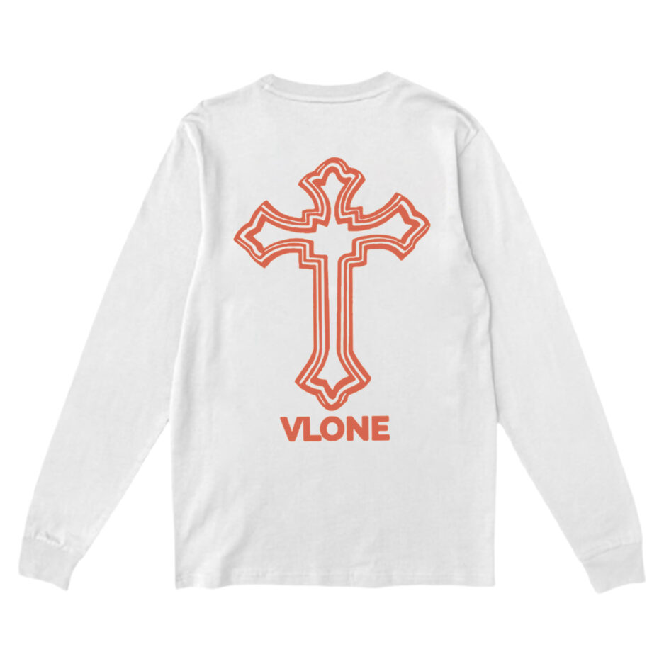 Vlone X Tupac Cross Sweatshirt White On Sale || Shop Now
